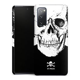 DeinDesign Galaxy S20 FE 5G Handy Premium Case Smartphone Handyh&uuml;lle Schutzh&uuml;lle matt Totenkopf Fc St. Pauli Official Licensed Product Premium Case