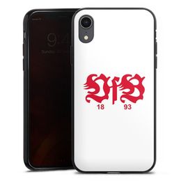 DeinDesign iPhone Xr Handy Silikon H&uuml;lle Case schwarz Handyh&uuml;lle Official Licensed Product Lettering Vfb Stuttgart