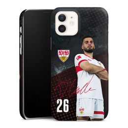 DeinDesign iPhone 12 Handy Premium Case Smartphone Handyh&uuml;lle Schutzh&uuml;lle matt Vfb Stuttgart Deniz Undav Official Licensed Product Premium Case