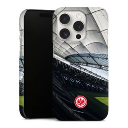 DeinDesign iPhone 15 Pro Handy Premium Case Smartphone Handyh&uuml;lle Schutzh&uuml;lle matt Eintracht Frankfurt Stadium Official Licensed Product Premium Case