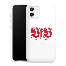 DeinDesign iPhone 12 mini Handy Premium Case Smartphone Handyh&uuml;lle Schutzh&uuml;lle matt Official Licensed Product Vfb Stuttgart Lettering Premium Case