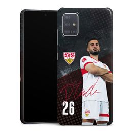 DeinDesign Galaxy A51 Handy Premium Case Smartphone Handyh&uuml;lle Schutzh&uuml;lle gl&auml;nzend Official Licensed Product Deniz Undav Vfb Stuttgart Premium Case
