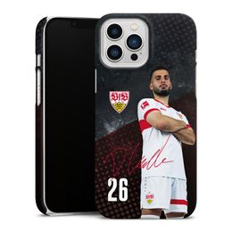 DeinDesign iPhone 13 Pro Max Handy Premium Case Smartphone Handyh&uuml;lle Schutzh&uuml;lle matt Official Licensed Product Deniz Undav Vfb Stuttgart Premium Case
