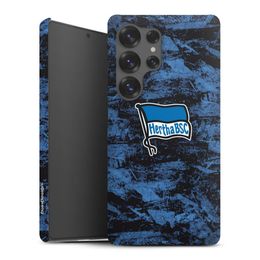 DeinDesign Galaxy S25 Ultra Handy Premium Case Smartphone Handyh&uuml;lle Schutzh&uuml;lle matt Flag Hertha Bsc Logo Premium Case