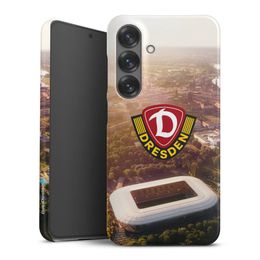 DeinDesign Galaxy S25 Handy Premium Case Smartphone Handyh&uuml;lle Schutzh&uuml;lle gl&auml;nzend Sgd Sg Dynamo Dresden Stadium Premium Case