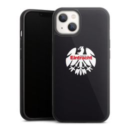 DeinDesign iPhone 13 Handy Gallery Case Handyh&uuml;lle 9H Geh&auml;rtetes Glas R&uuml;ckseite H&uuml;lle Eagle Retro Logo Gallery Case