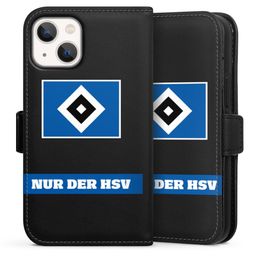 DeinDesign Galaxy A51 Handy Klapph&uuml;lle Handyh&uuml;lle aus Kunst Leder schwarz Flip Case Hamburger Sv Statement Hsv Sideflip mit Lasche