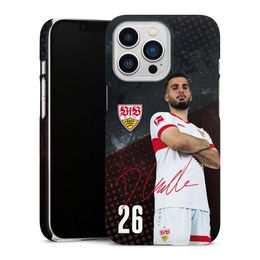 DeinDesign iPhone 13 Pro Handy Premium Case Smartphone Handyh&uuml;lle Schutzh&uuml;lle matt Official Licensed Product Deniz Undav Vfb Stuttgart Premium Case