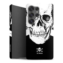 DeinDesign Galaxy S25 Ultra Handy Premium Case Smartphone Handyh&uuml;lle Schutzh&uuml;lle matt Totenkopf Fc St. Pauli Official Licensed Product Premium Case