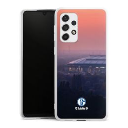 DeinDesign Galaxy A33 5G Handy Silikon H&uuml;lle Case transparent Handyh&uuml;lle Official Licensed Product Stadium Fc Schalke 04 Silikon Case