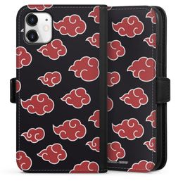 DeinDesign iPhone 11 Handy Klapph&uuml;lle Handyh&uuml;lle aus Kunst Leder schwarz Flip Case Akatsuki Official Licensed Product Naruto Shippuden Sideflip mit Lasche