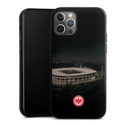 DeinDesign iPhone 12 Pro Handy Silikon H&uuml;lle Case schwarz Handyh&uuml;lle Official Licensed Product Stadium Eintracht Frankfurt