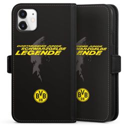 DeinDesign iPhone 11 Handy Klapph&uuml;lle Handyh&uuml;lle aus Kunst Leder schwarz Flip Case Borussia Dortmund Bvb Marco Reus Sideflip mit Lasche