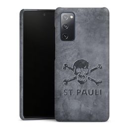 DeinDesign Galaxy S20 FE Handy Premium Case Smartphone Handyh&uuml;lle Schutzh&uuml;lle matt Concrete Logo Fc St. Pauli Premium Case