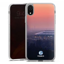 DeinDesign iPhone Xr Handy Silikon H&uuml;lle Case transparent Handyh&uuml;lle Fc Schalke 04 Official Licensed Product Stadium Silikon Case
