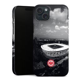 DeinDesign iPhone 15 Plus Handy Premium Case Smartphone Handyh&uuml;lle Schutzh&uuml;lle gl&auml;nzend Eintracht Frankfurt Sge Stadium Premium Case