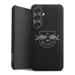 DeinDesign Galaxy S25 Handy Premium Case Smartphone Handyh&uuml;lle Schutzh&uuml;lle matt Rb Leipzig Carbon Metallic Look Premium Case