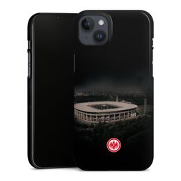 DeinDesign iPhone 14 Plus Handy Premium Case Smartphone Handyh&uuml;lle Schutzh&uuml;lle gl&auml;nzend Stadium Official Licensed Product Eintracht Frankfurt Premium Case
