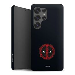 DeinDesign Galaxy S25 Ultra Handy Premium Case Smartphone Handyh&uuml;lle Schutzh&uuml;lle matt Logo Marvel Deadpool Premium Case