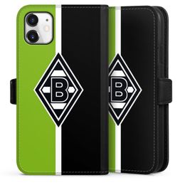 DeinDesign iPhone 11 Handy Klapph&uuml;lle Handyh&uuml;lle aus Kunst Leder schwarz Flip Case Borussia M&ouml;nchengladbach Gladbach Bundesliga Sideflip mit Lasche