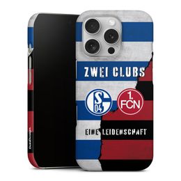 DeinDesign iPhone 16 Pro Handy Premium Case Smartphone Handyh&uuml;lle Schutzh&uuml;lle matt Friendship 1. Fc N&uuml;rnberg Fc Schalke 04 Premium Case