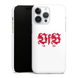 DeinDesign iPhone 14 Pro Max Handy Premium Case Smartphone Handyh&uuml;lle Schutzh&uuml;lle matt Official Licensed Product Lettering Vfb Stuttgart Premium Case