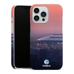 DeinDesign iPhone 13 Pro Handy Premium Case Smartphone Handyh&uuml;lle Schutzh&uuml;lle matt Fc Schalke 04 Official Licensed Product Stadium Premium Case
