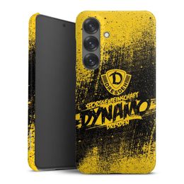 DeinDesign Galaxy S25 Handy Premium Case Smartphone Handyh&uuml;lle Schutzh&uuml;lle matt Logo Official Licensed Product Sg Dynamo Dresden Premium Case