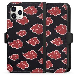 DeinDesign iPhone 11 Pro Handy Klapph&uuml;lle Handyh&uuml;lle aus Kunst Leder schwarz Flip Case Akatsuki Official Licensed Product Naruto Shippuden Sideflip mit Lasche
