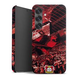 DeinDesign Galaxy S25 Handy Premium Case Smartphone Handyh&uuml;lle Schutzh&uuml;lle matt Merchandise Official Licensed Product Bayer 04 Leverkusen Premium Case