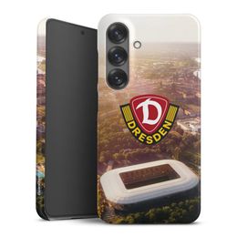DeinDesign Galaxy S25 Handy Premium Case Smartphone Handyh&uuml;lle Schutzh&uuml;lle matt Sgd Sg Dynamo Dresden Stadium Premium Case
