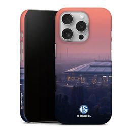 DeinDesign iPhone 16 Pro Handy Premium Case Smartphone Handyh&uuml;lle Schutzh&uuml;lle matt Fc Schalke 04 Official Licensed Product Stadium Premium Case