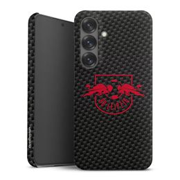 DeinDesign Galaxy S25 Handy Premium Case Smartphone Handyh&uuml;lle Schutzh&uuml;lle matt Rb Leipzig Official Licensed Product Carbon Premium Case