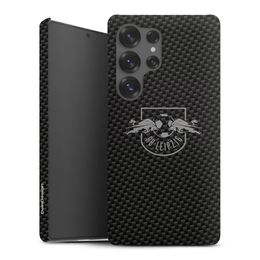 DeinDesign Galaxy S25 Ultra Handy Premium Case Smartphone Handyh&uuml;lle Schutzh&uuml;lle matt Rb Leipzig Carbon Metallic Look Premium Case