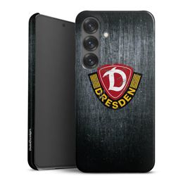 DeinDesign Galaxy S25 Handy Premium Case Smartphone Handyh&uuml;lle Schutzh&uuml;lle gl&auml;nzend Sgd Official Licensed Product Sg Dynamo Dresden Premium Case