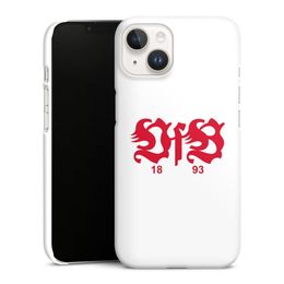 DeinDesign iPhone 14 Handy Premium Case Smartphone Handyh&uuml;lle Schutzh&uuml;lle matt Official Licensed Product Lettering Vfb Stuttgart Premium Case