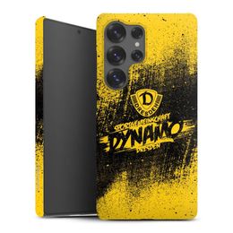 DeinDesign Galaxy S25 Ultra Handy Premium Case Smartphone Handyh&uuml;lle Schutzh&uuml;lle matt Logo Official Licensed Product Sg Dynamo Dresden Premium Case