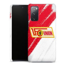 DeinDesign Galaxy S20 FE Handy Premium Case Smartphone Handyh&uuml;lle Schutzh&uuml;lle matt 1. Fc Union Berlin Logo Official Licensed Product Premium Case
