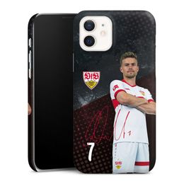 DeinDesign iPhone 12 Handy Premium Case Smartphone Handyh&uuml;lle Schutzh&uuml;lle matt Official Licensed Product Maximilian Mittelst&auml;dt Vfb Stuttgart Premium Case
