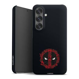 DeinDesign Galaxy S25 Handy Premium Case Smartphone Handyh&uuml;lle Schutzh&uuml;lle matt Logo Marvel Deadpool Premium Case