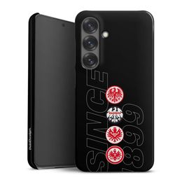 DeinDesign Galaxy S25 Handy Premium Case Smartphone Handyh&uuml;lle Schutzh&uuml;lle gl&auml;nzend Eagle Logo Eintracht Frankfurt Premium Case