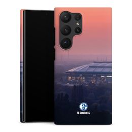 DeinDesign Galaxy S23 Ultra Handy Premium Case Smartphone Handyh&uuml;lle Schutzh&uuml;lle matt Fc Schalke 04 Official Licensed Product Stadium Premium Case