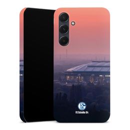 DeinDesign Galaxy A55 5G Handy Premium Case Smartphone Handyh&uuml;lle Schutzh&uuml;lle matt Fc Schalke 04 Official Licensed Product Stadium Premium Case