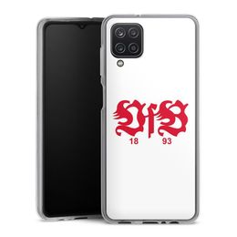 DeinDesign Galaxy A12 Handy Silikon H&uuml;lle Case transparent Handyh&uuml;lle Vfb Stuttgart Lettering Official Licensed Product Silikon Case