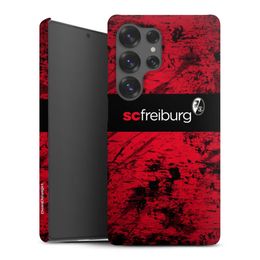 DeinDesign Galaxy S25 Ultra Handy Premium Case Smartphone Handyh&uuml;lle Schutzh&uuml;lle matt Official Licensed Product Sc Freiburg Logo Premium Case