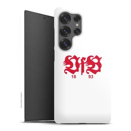 DeinDesign Galaxy S25 Ultra Handy Premium Case Smartphone Handyh&uuml;lle Schutzh&uuml;lle matt Official Licensed Product Lettering Vfb Stuttgart Premium Case