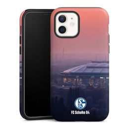 DeinDesign iPhone 12 mini Handy Panzer Handyh&uuml;lle robuste Outdoor H&uuml;lle Schutzh&uuml;lle matt Official Licensed Product Fc Schalke 04 Stadium Tough Case