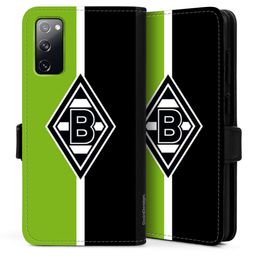 DeinDesign Galaxy S20 Handy Klapph&uuml;lle Handyh&uuml;lle aus Kunst Leder schwarz Flip Case Borussia M&ouml;nchengladbach Gladbach Bundesliga Sideflip mit Lasche