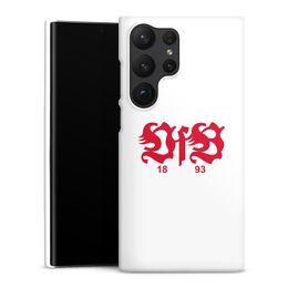 DeinDesign Galaxy S23 Ultra Handy Premium Case Smartphone Handyh&uuml;lle Schutzh&uuml;lle matt Official Licensed Product Lettering Vfb Stuttgart Premium Case