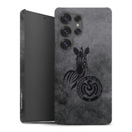 DeinDesign Galaxy S25 Ultra Handy Premium Case Smartphone Handyh&uuml;lle Schutzh&uuml;lle matt Official Licensed Product Msv Duisburg Zebra Premium Case